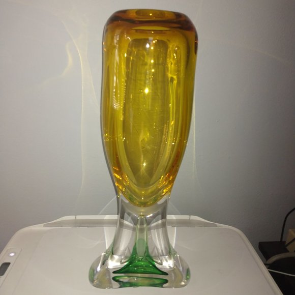 Adam Jablonski | Art | Vintage Art Glass Vase Adam Jablonskii Bubble ...